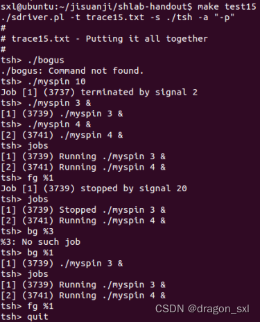 实验四-Shelllab实验（csapp、计算机系统外壳实验）_shell lab-CSDN博客