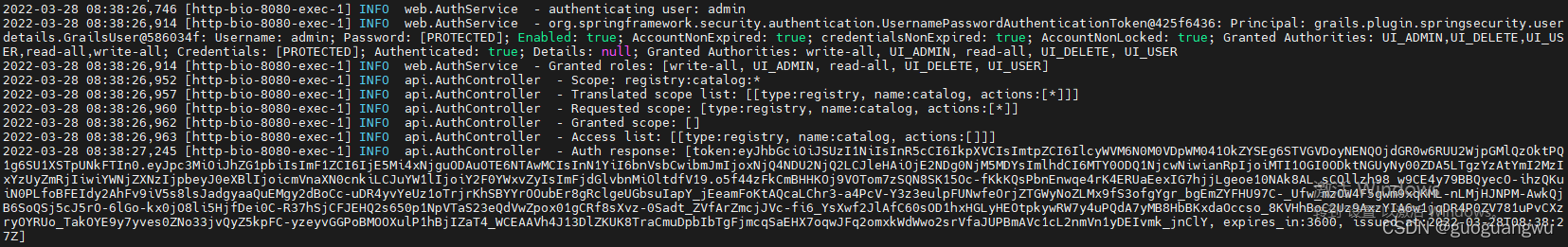 Docker Registry V2 开启auth查询或获取私有仓库(registry)中的镜像列表catalog错误--Bearer realm insufficient_scope ...