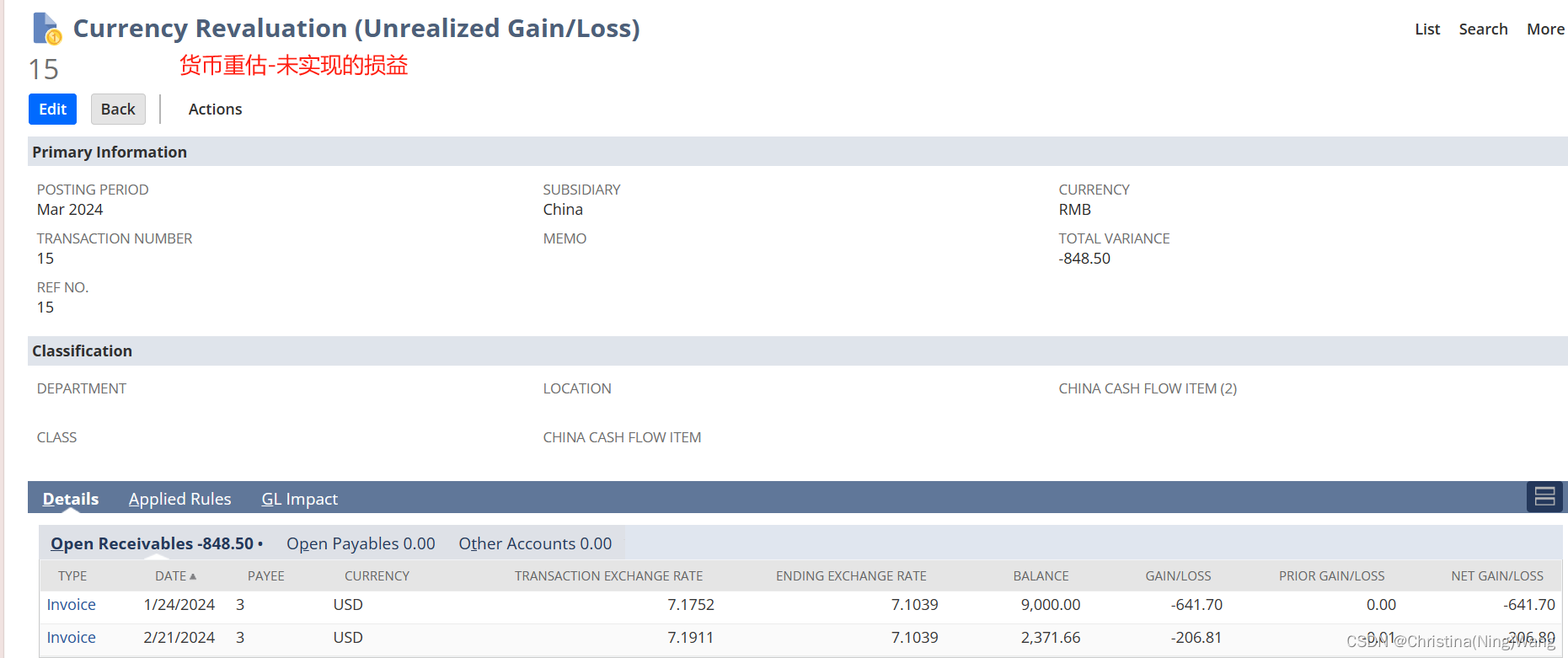 聊聊Oracle NetSuite系统的外币重估_netsuite base currency and source currency-CSDN博客