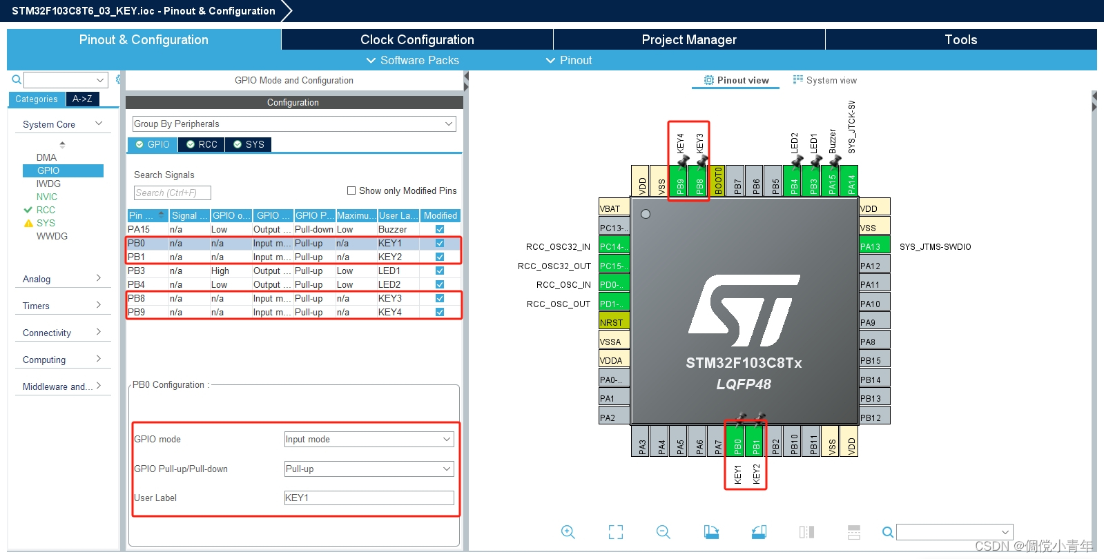 4.STM32CubeIDE按键实验_stm32按键实验-CSDN博客