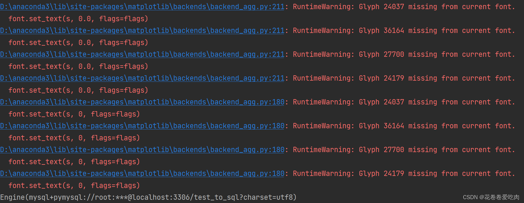 解决在 Python 数据分析中遇到的 Matplotlib 字体警告问题_glyph 24037-CSDN博客