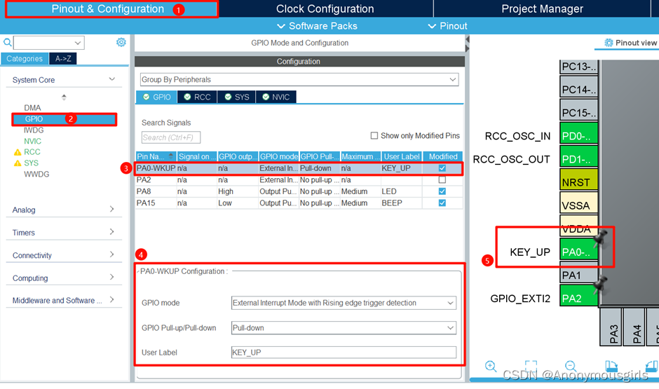 STM32CubeIDE基础学习-EXTI外部中断实验_stm32cubeide 外部中断-CSDN博客