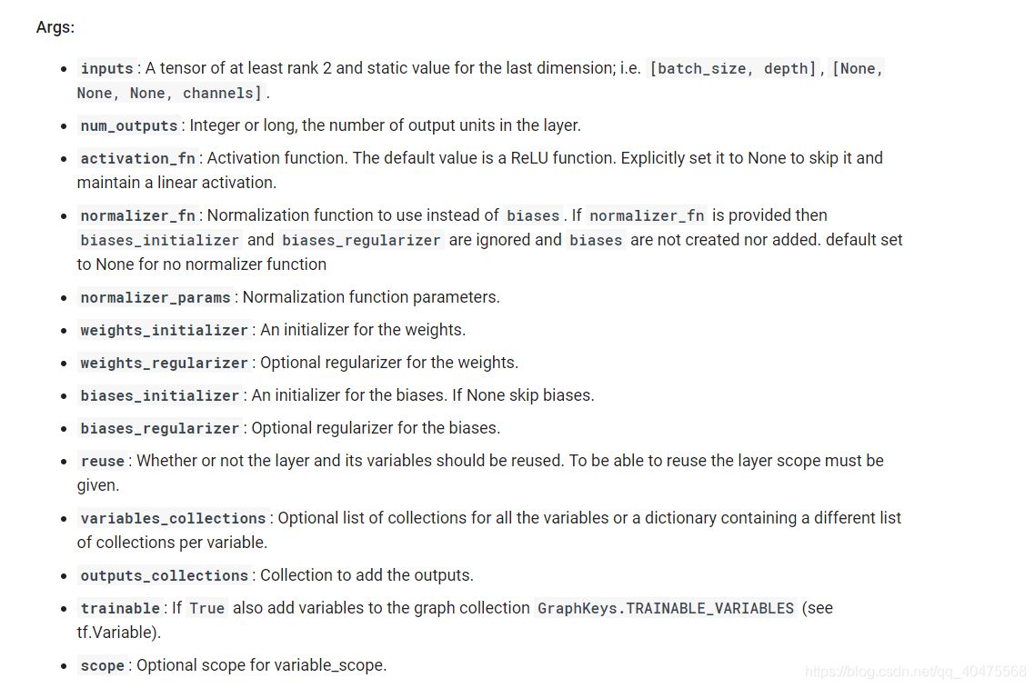 【TensorFlow】全连接层及 tf.contrib.fully_connected 函数_tensorflow fullconnect内部-CSDN博客