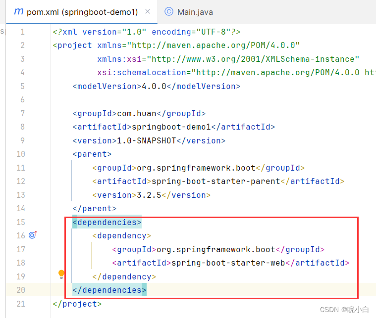 手动创建一个SpringBoot项目_idea pom创建springboot-CSDN博客