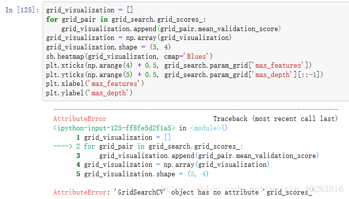 Attributeerror Gridsearchcv Object Has No Attribute Gridscores Csdn博客 2141