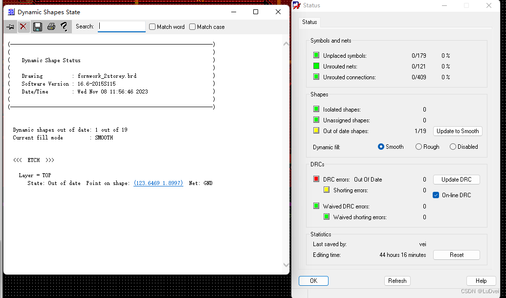 cadence allegro_DRC error_Out Of Date问题处理方法_allegro drc out of date-CSDN博客