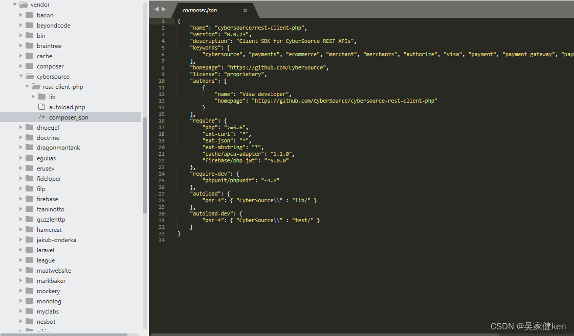 Laravel 使用cybersource 插件 cybersource/rest-client-php_laravel enentsource-CSDN博客