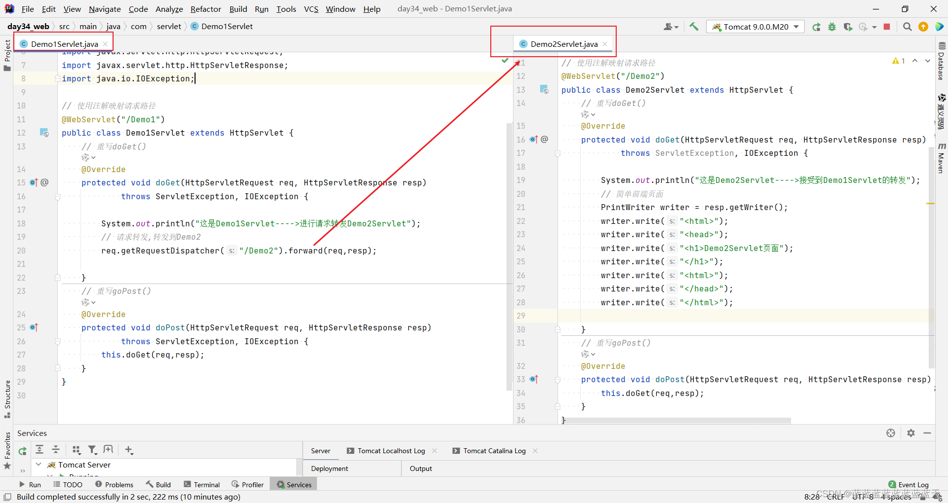 Servlet中请求转发【 Forward】与重定向【Redirection】的区别_servlet forward和redirect-CSDN博客