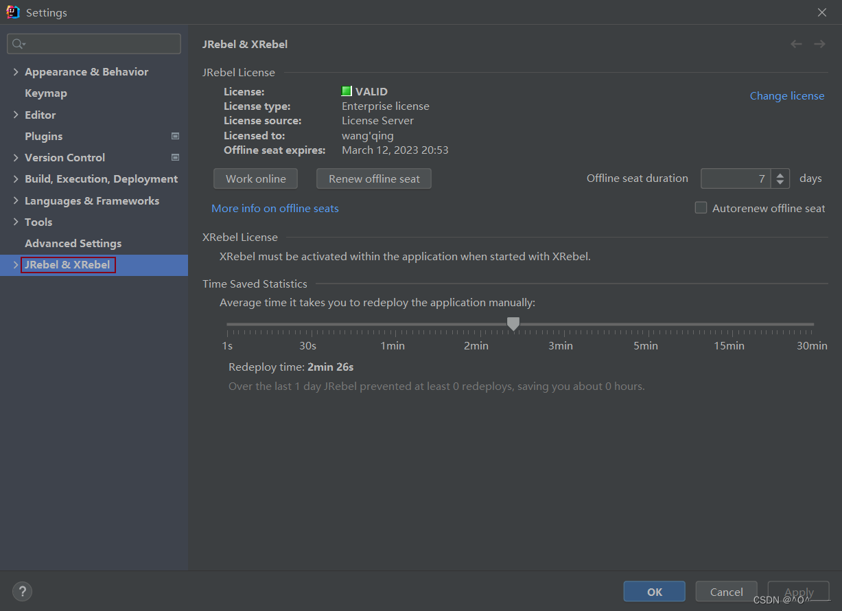 JRebel出现ERROR Failed to obtain seat. Unable to connect to license server_jrebel license server ...