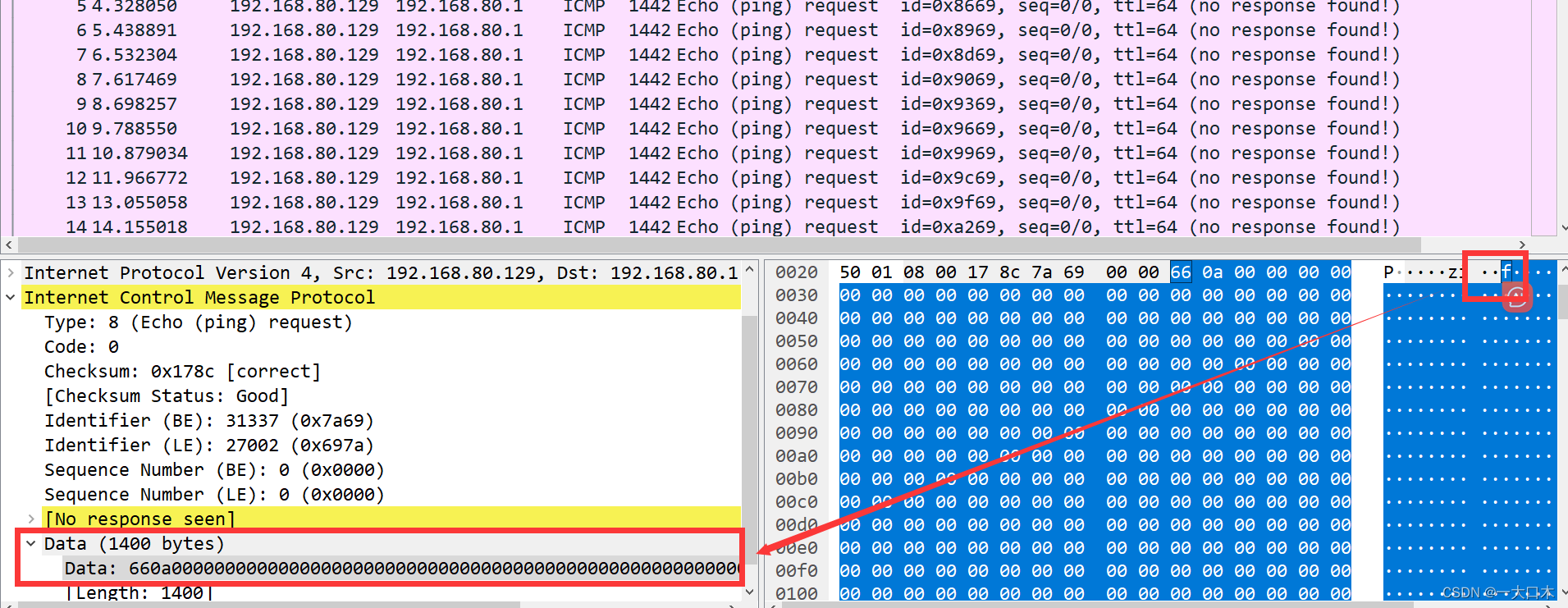 【ctf】whireshark流量分析之ping篇_ctf tshark-CSDN博客