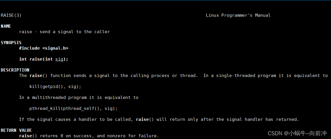 [Linux打怪升级之路]-信号的产生_raise sigint-CSDN博客