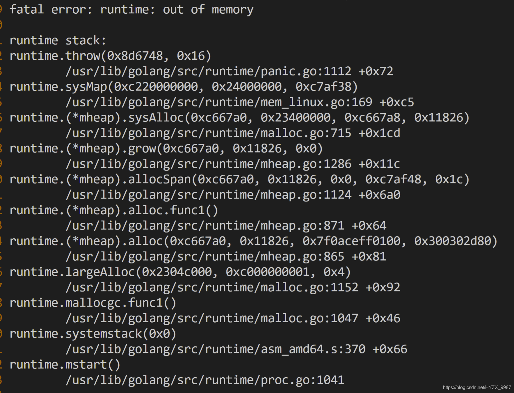 解决一起go服务fatal error: runtime: out of memory案例-CSDN博客