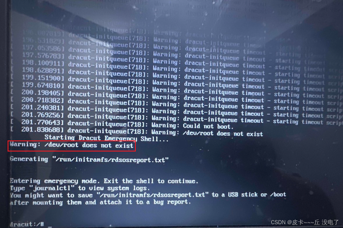 安装系统出现dracut-initqueue状态_安装系统时initqueue-CSDN博客