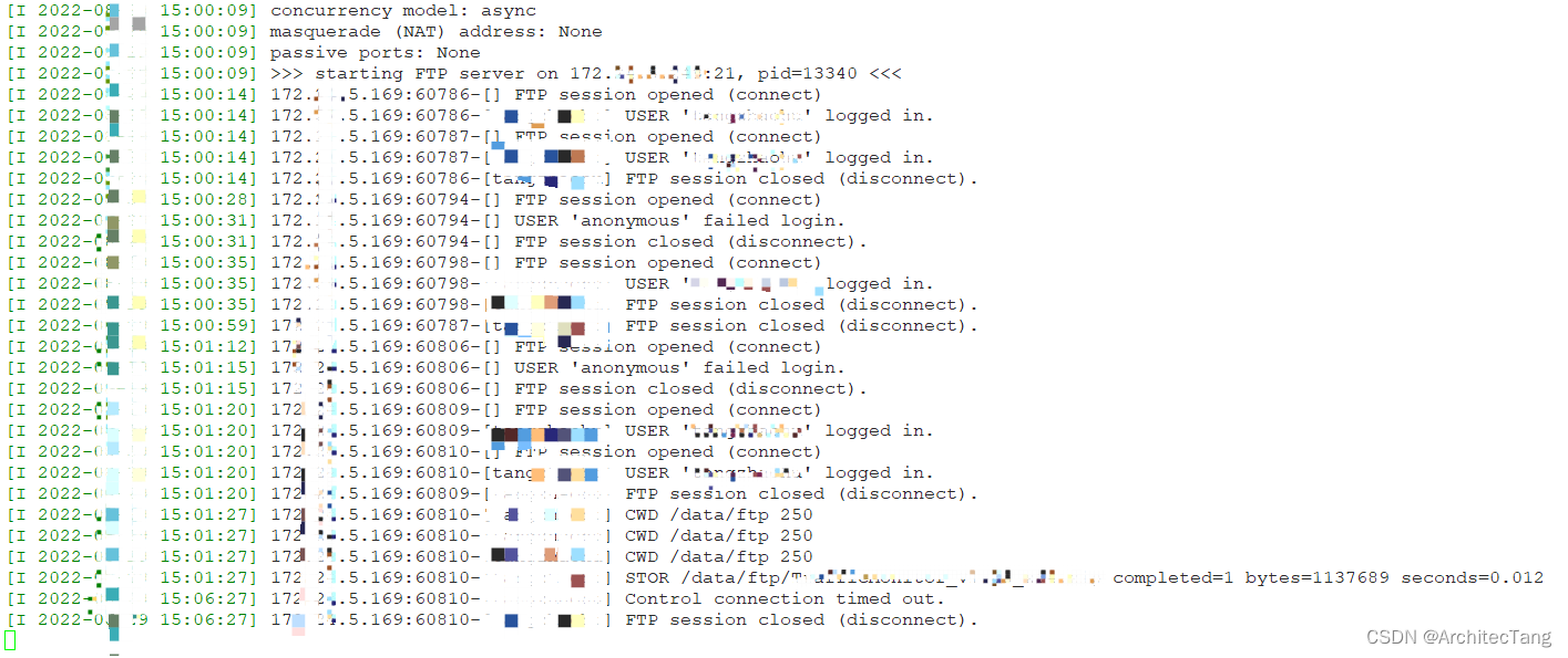 使用Python实现一个简单FTP服务器_python ftp服务器-CSDN博客