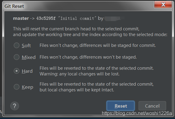 IDEA Git Reset 选项说明-CSDN博客