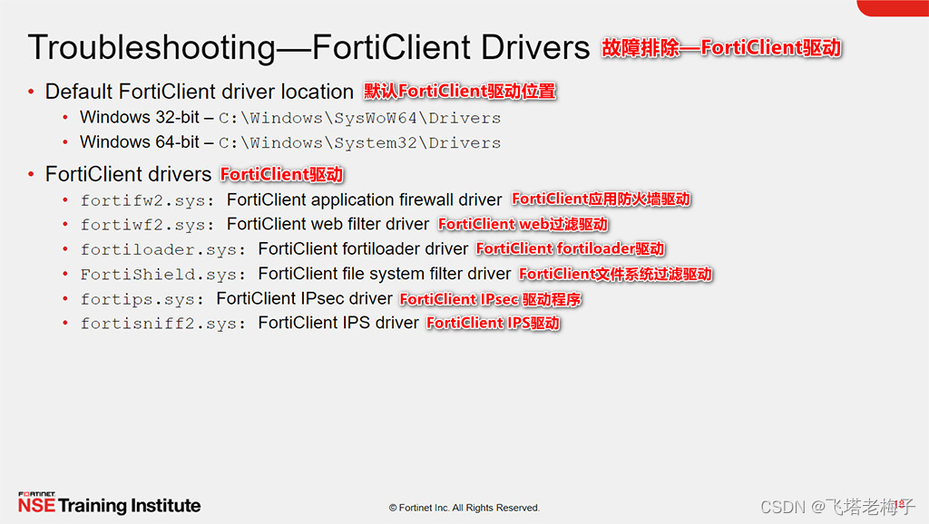 教程篇(7.0) 07. 诊断和故障排除 FortiClient EMS Fortinet 网络安全专家 NSE 5_forticlient ...