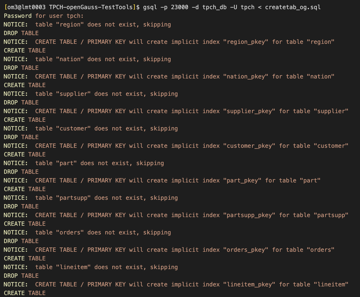 【openGauss/MogDB的TPCH测试】_opengauss tpc-h-CSDN博客