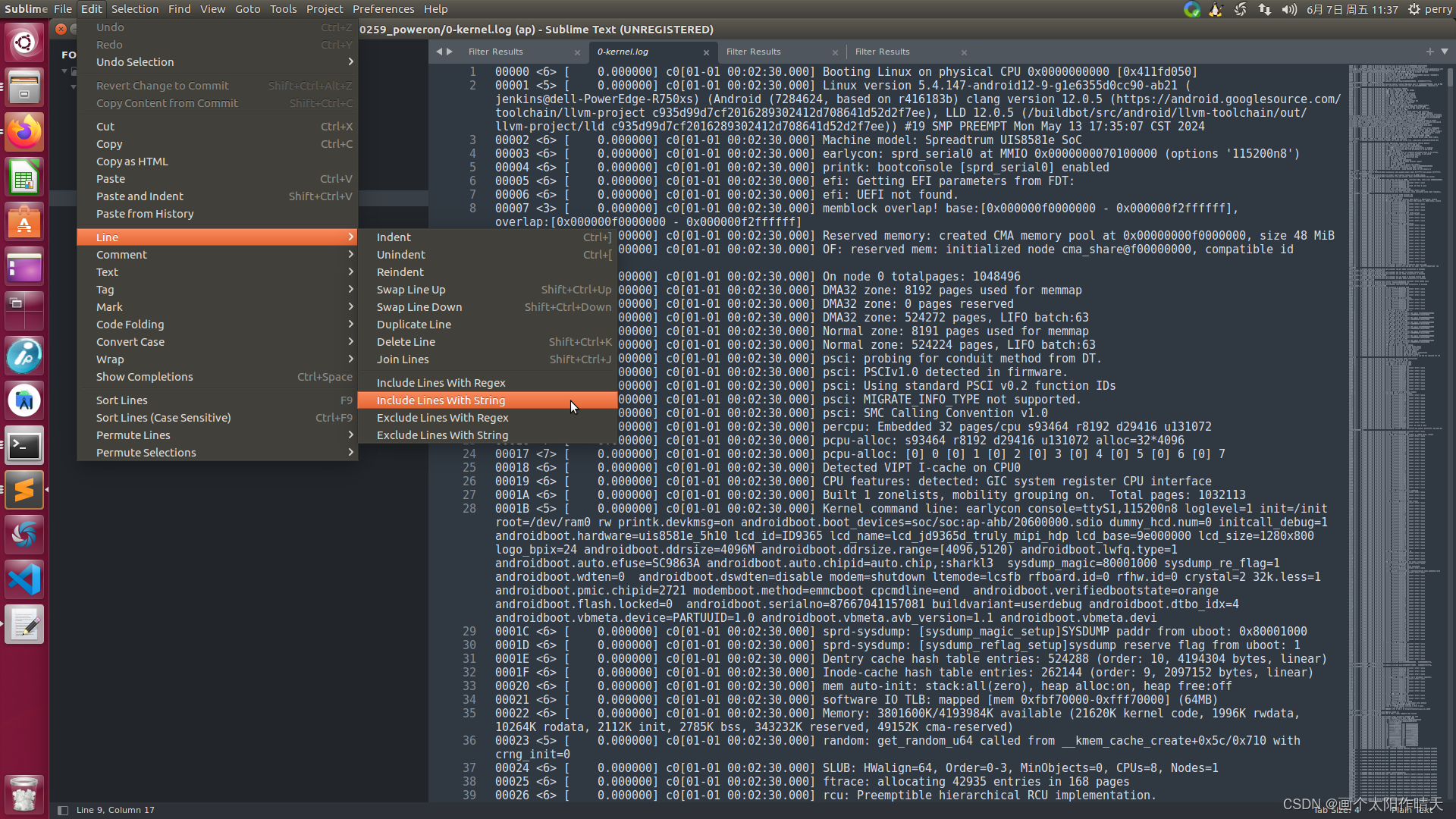 Sublime Text 过滤指定文本内容插件filterLines_sublime 过滤-CSDN博客