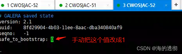 PXC模式的mysql集群整体断电后恢复正常运行的技巧_pxc集群恢复顺序-CSDN博客