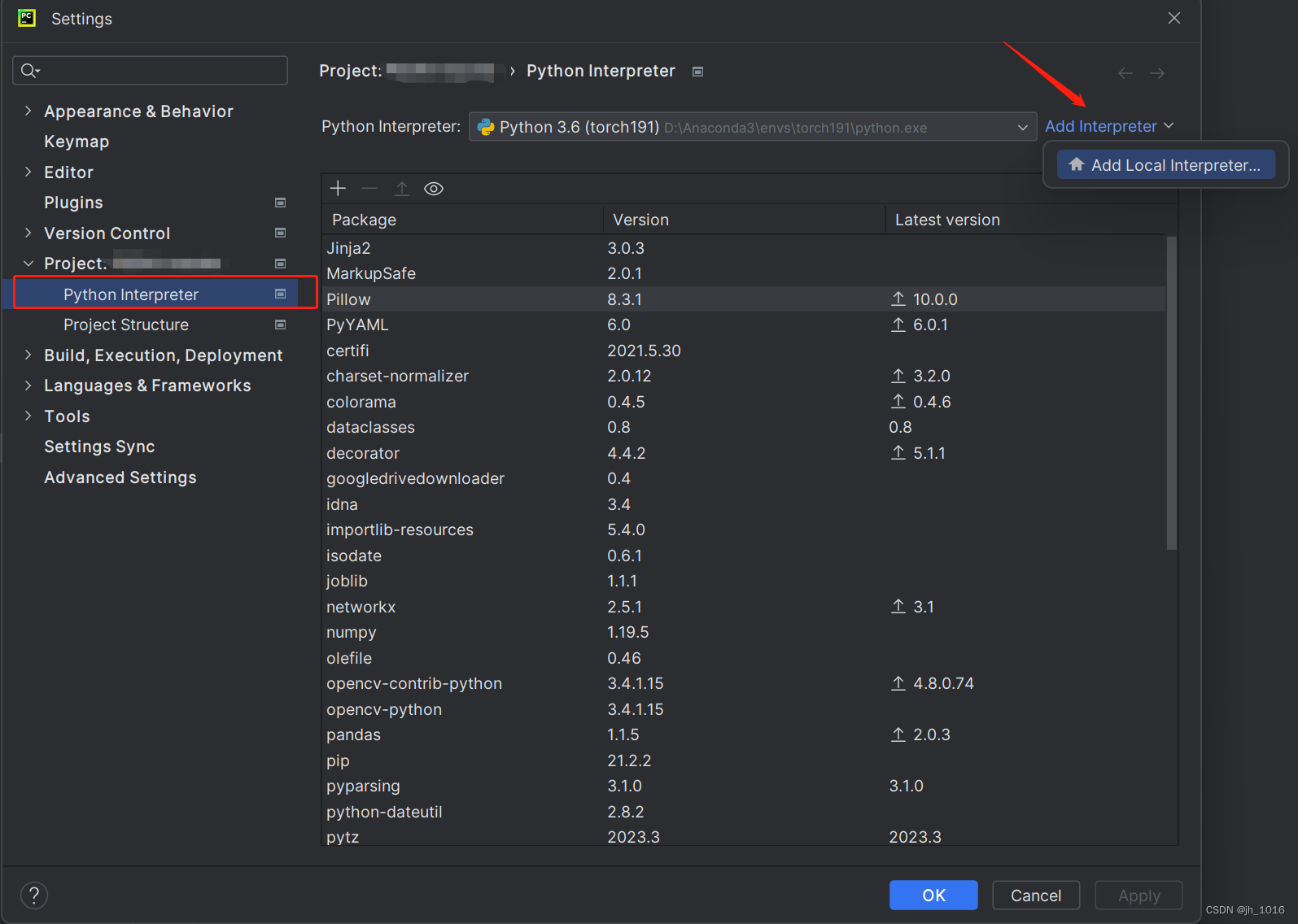 PyCharm 添加 Interpreter_add python interpreter-CSDN博客