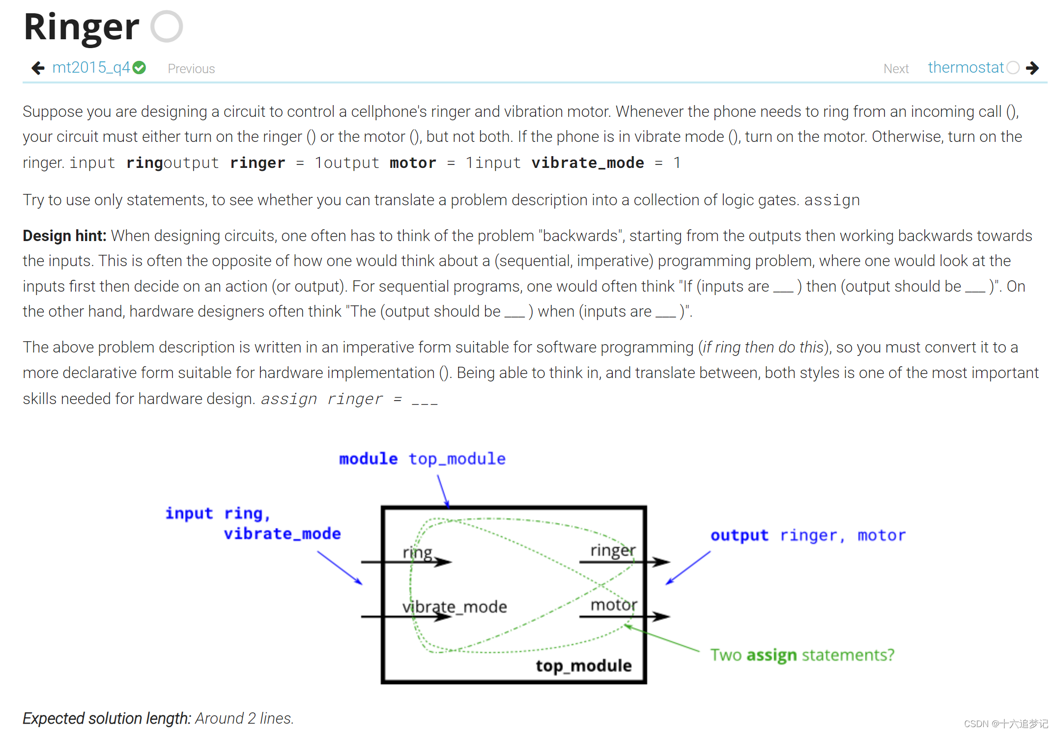 Verilog刷题笔记31suppose You Are Designing A Circuit To Control A C Csdn博客