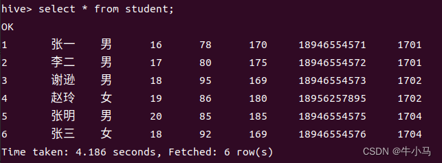 向hive导入csv文件，并查询（学生案例）-CSDN博客