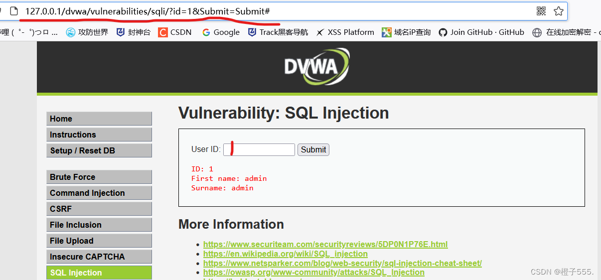 DVWA---SQL注入之Sqlmap_dvwa sql注入 sqlmap-CSDN博客