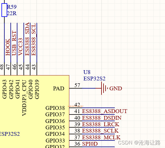 ESP32S2+ES8388移植过程及问题_es8388参考电路-CSDN博客