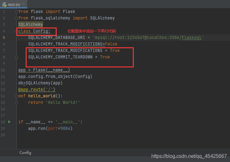 报错:FSADeprecationWarning: SQLALCHEMY_TRACK_MODIFICATIONS adds significant overhead and will be ...