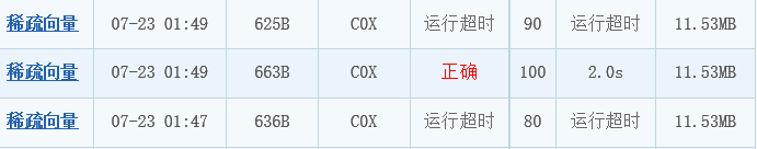 [满分代码] CCF CSP 202006-2 稀疏向量_csp稀疏向量-CSDN博客
