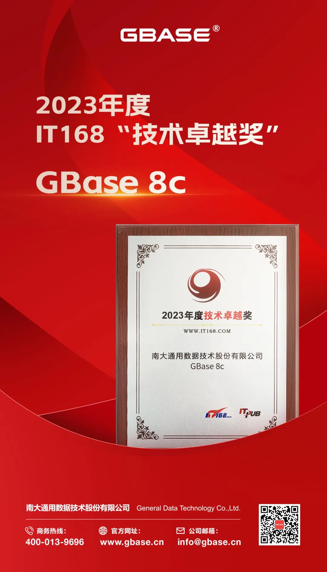 南大通用GBase 8c荣膺“2023年度技术卓越奖”-CSDN博客