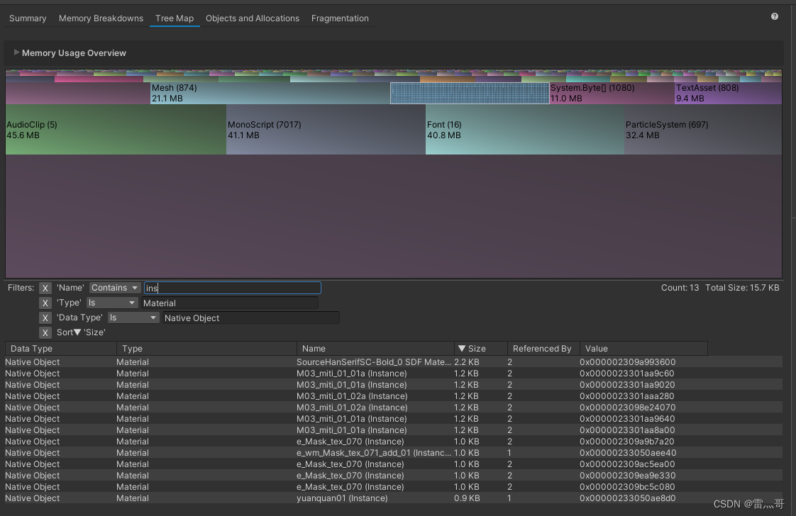 Unity材质球和静态物体导致的内存泄漏_combined mesh (root: scene)-CSDN博客