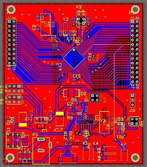 [开源]STM32F103RBT6最小系统，LEDx2，KEYx4-CSDN博客