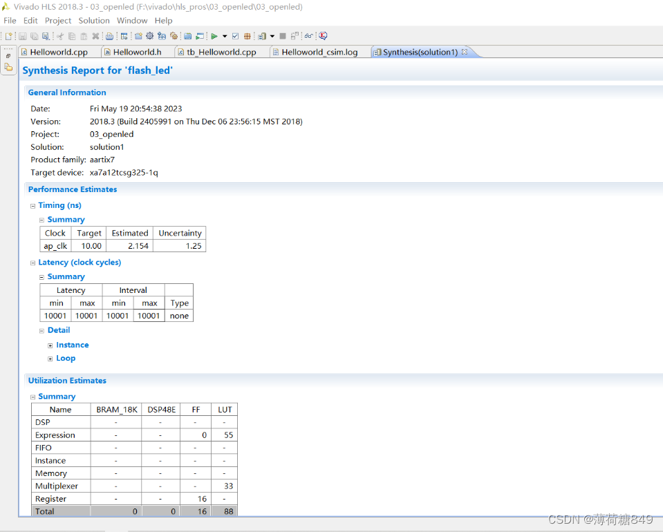 第12周作业--HLS入门_hls是啥 vivado-CSDN博客