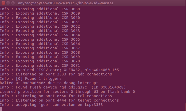 蜂鸟E203系列——Linux调试（GDB+Openocd）_用hbrid sdk-CSDN博客