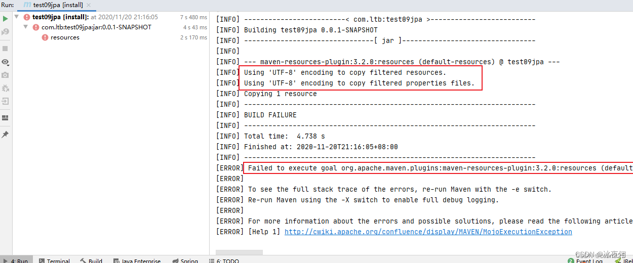 Failed to execute goal org.apache.maven.plugins:maven-resources-plugin:3.2.0:resources-CSDN博客