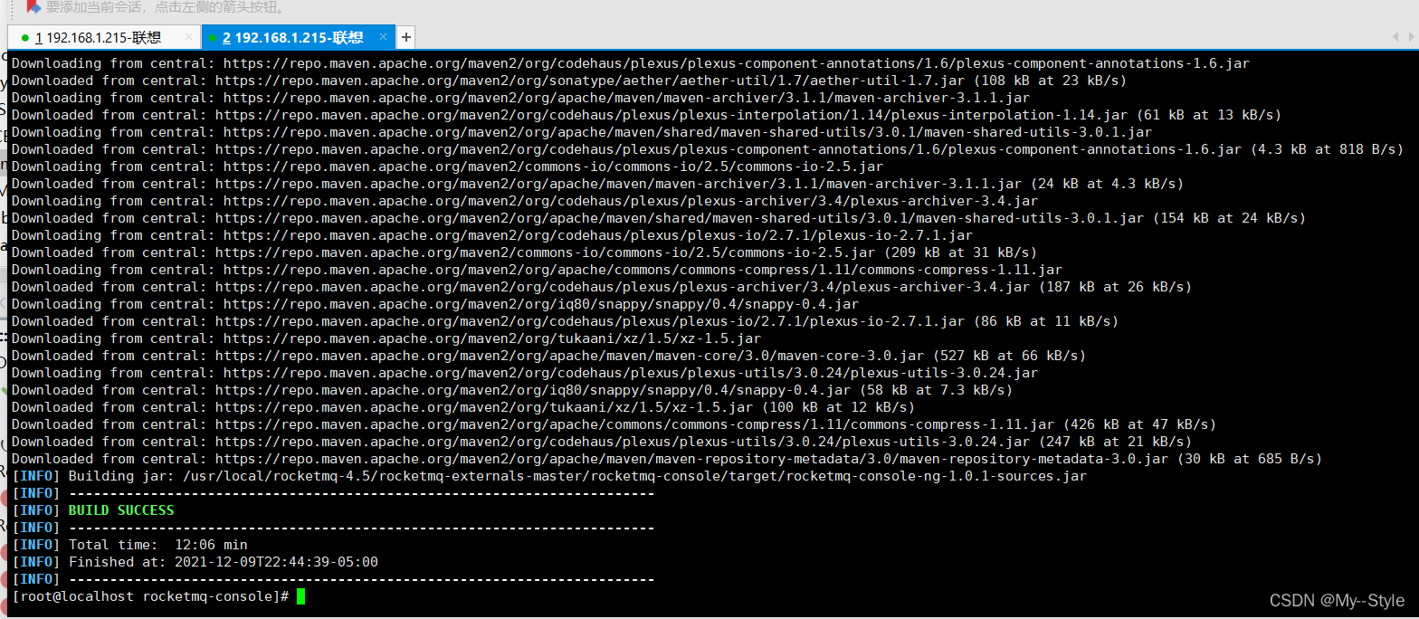 linux安装单机版RocketMq并安装可视化插件_rocketmq-console-ng-1.0.1.jar-CSDN博客