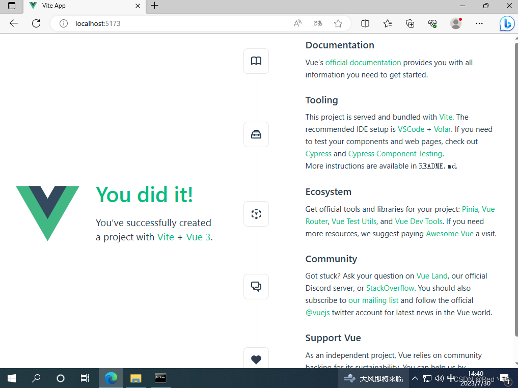 vue3安装教程（最简单易懂）_vue3 安装 vue-base64-CSDN博客