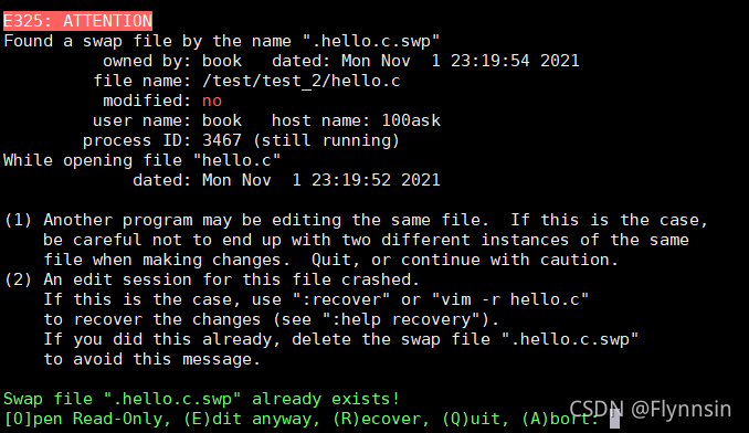 swap file “*.swp”already exists_git 出现swap file already exists-CSDN博客