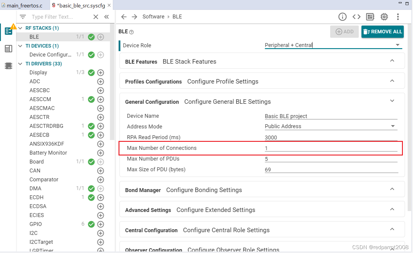 TI CC23xx BLE 第一个demo： Basic BLE Project_ti cc23蓝牙芯片-CSDN博客