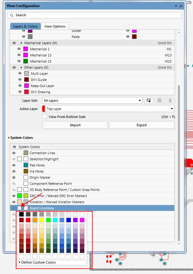 Altium Designer软件中如何更改设计区的颜色_ad pcb颜色设置-CSDN博客