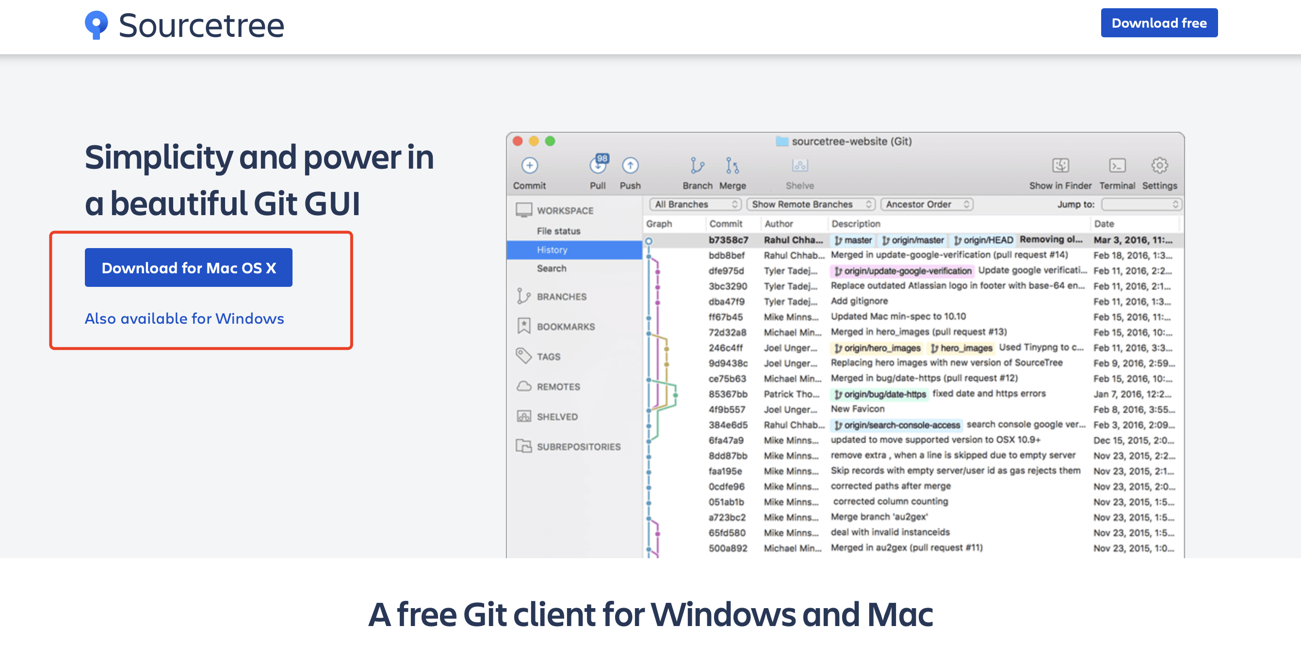 git代码管理可视化工具 ：Sourcetree（mac环境）_mac git可视化-CSDN博客