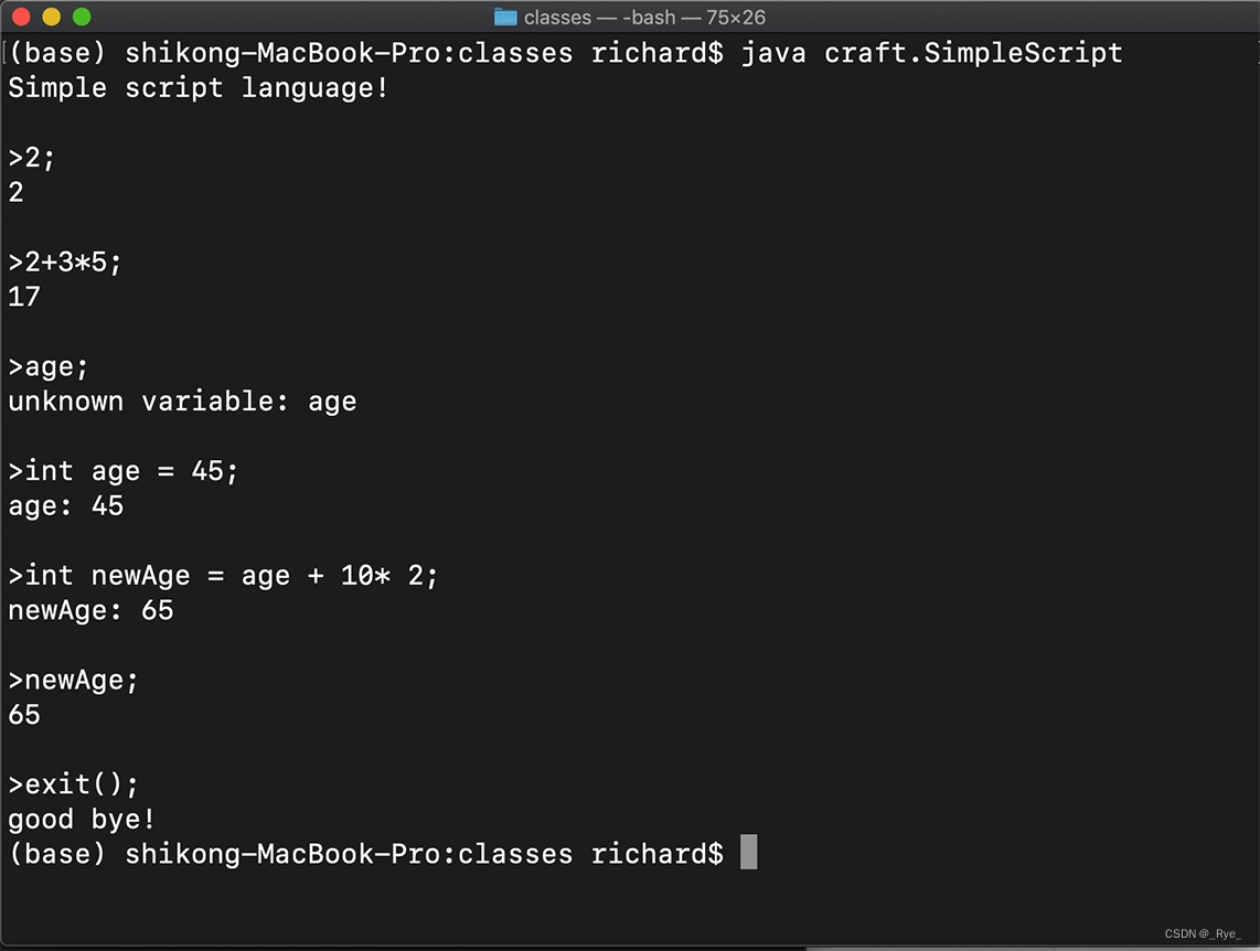 05 | 语法分析（三）：实现一门简单的脚本语言_脚本语言实现-CSDN博客