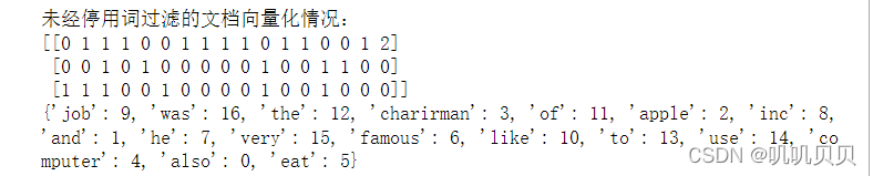sklearn文档向量化（CountVectorizer、stopwords和ngram的简单举例）_sklearn ngram-CSDN博客