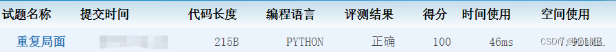 Ccf Csp真题《202305 1 重复局面》思路python,c,java满分题解 Csdn博客