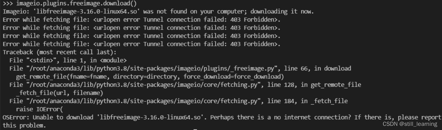 imageio读取.exr报错 ValueError: Could not find a backend to open `xxx.exr ...