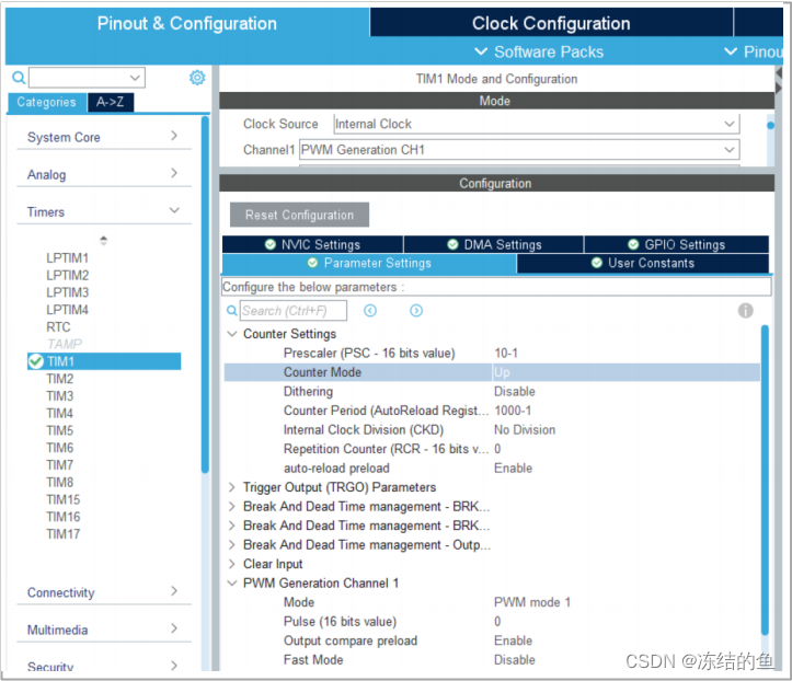 STM32 TIM DMA burst 输出变频 PWM 波形_stm32 dma burst-CSDN博客