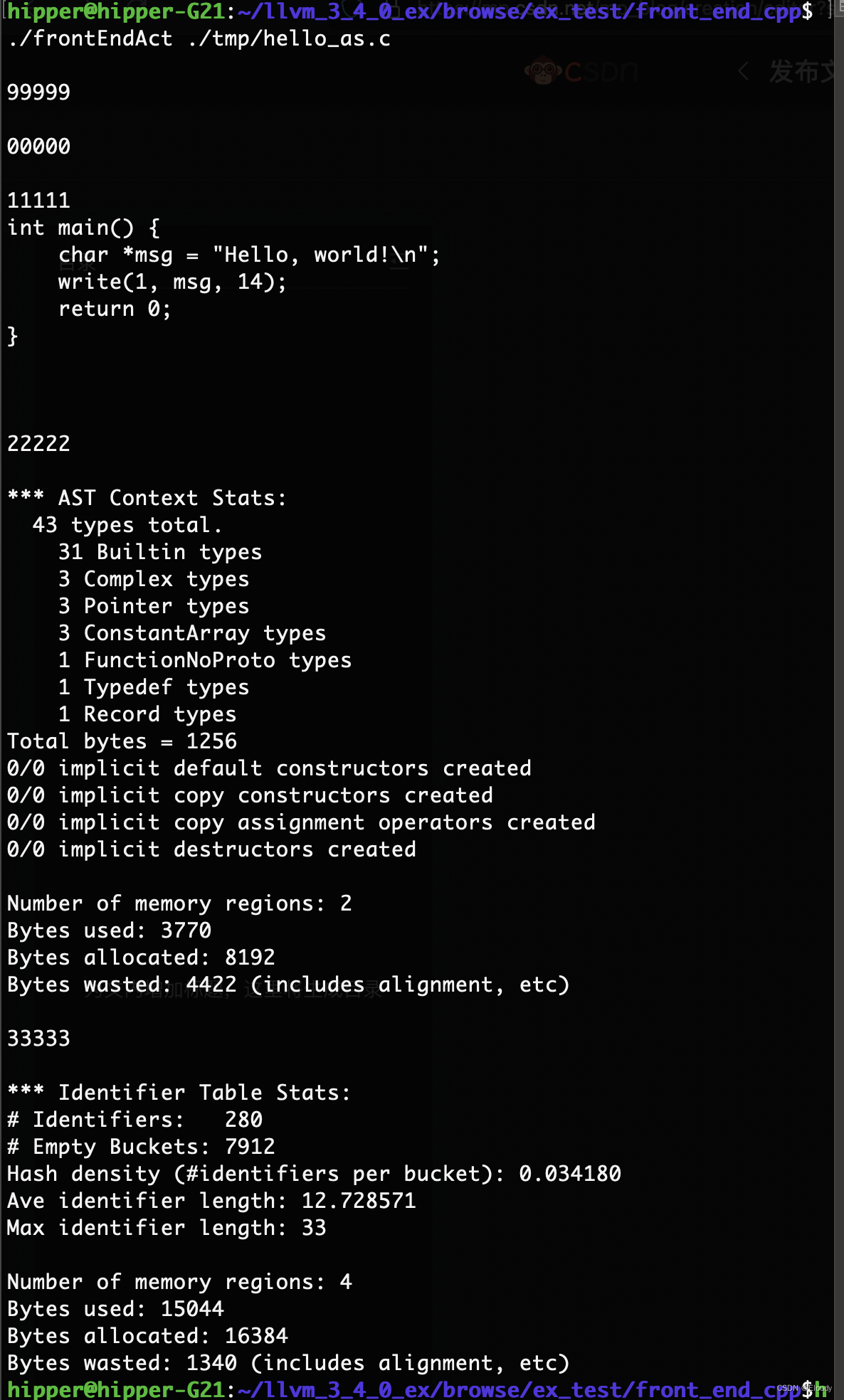 llvm AST consumer 示例_astconsumer-CSDN博客