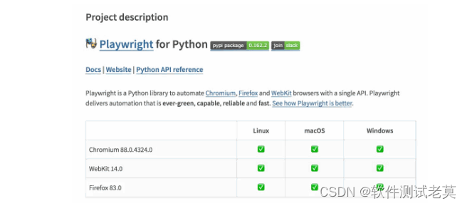 Python开源自动化工具Playwright安装及介绍_playwright自动化工具-CSDN博客