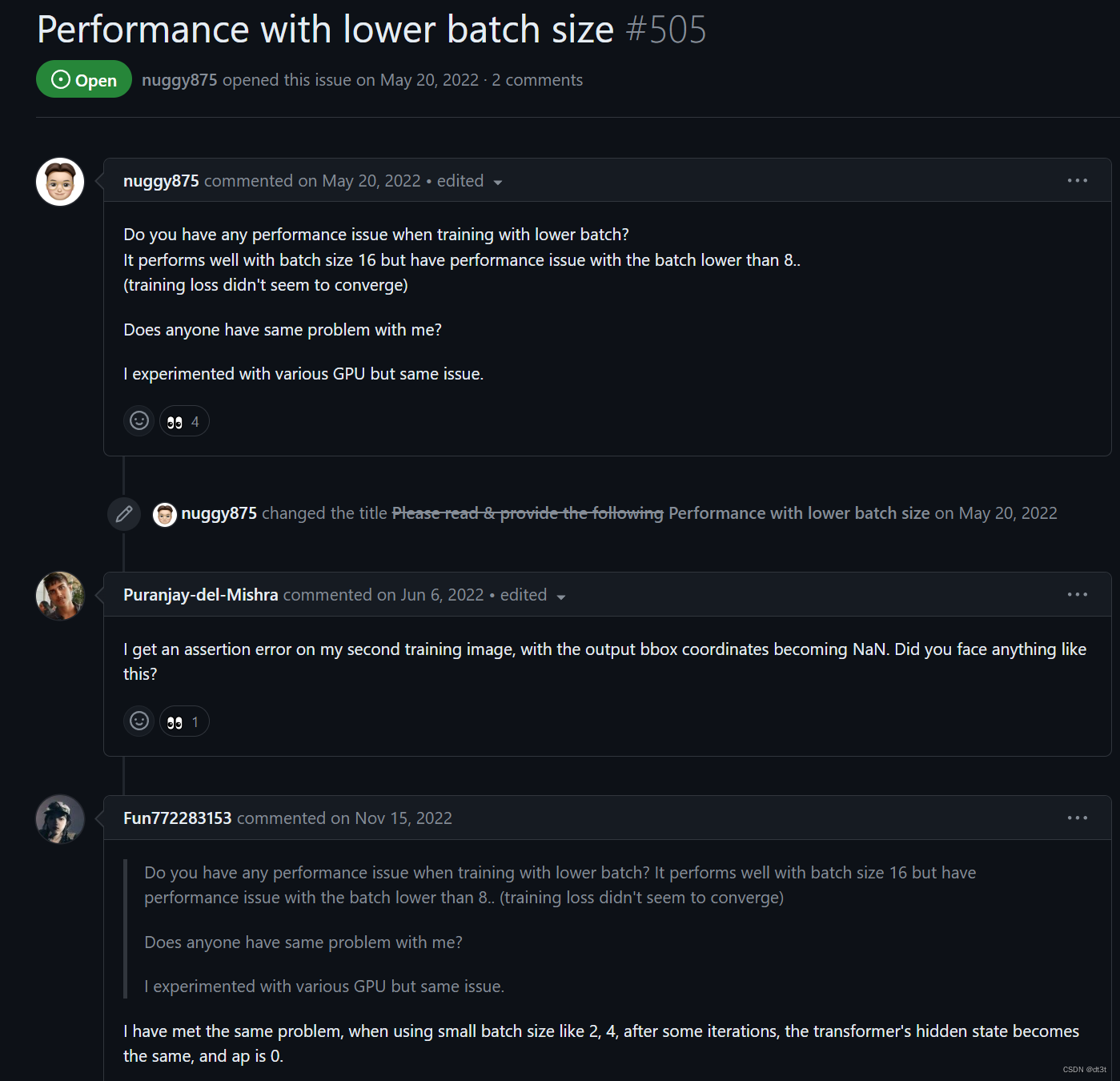DETR类模型COCO训练结果异常，评测AP=0解决方案记录_detr显存泄露-CSDN博客
